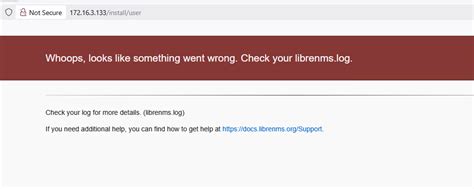 New Install Validation Success But No Prompt For Gui New User Add Help Librenms Community
