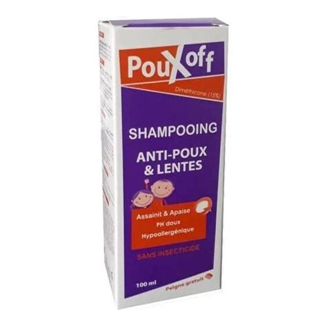PouX Off Shampooing Anti Poux Et Lentes 100 Ml