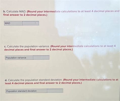 Solved Consider The Following Population Data A Calculate