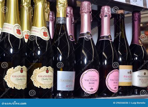 Piedmont Italy 06 09 2023 Bottles Of Italian Spumante Sparkling Wine