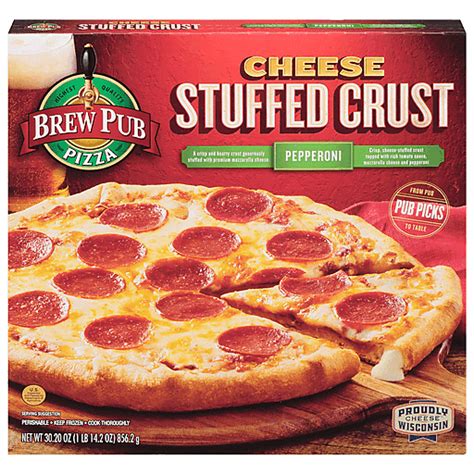 Brew Pub Pizza Pizza Pepperoni Stuffed Crust Cheese 302 Oz