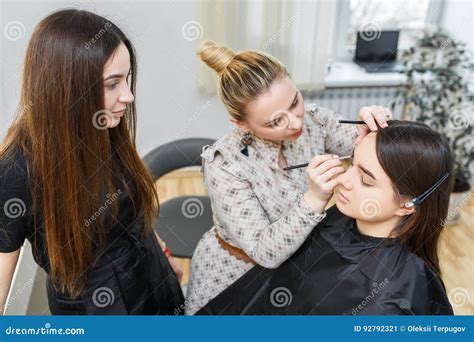 Makeup Master Class Stock Image Image Of Salon Paint 92792321