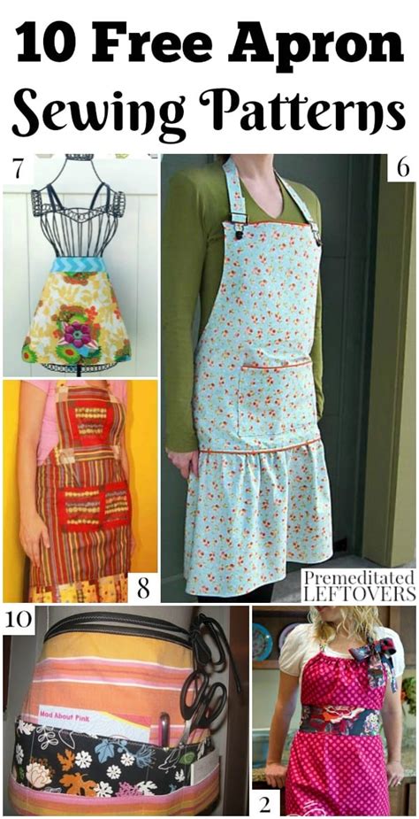 10 Free Apron Patterns Premeditated Leftovers