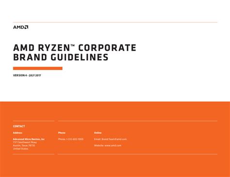 AMD Ryzen Branding Style Guides