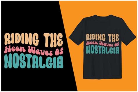 Premium Vector Retro Wavy Groovy Tshirts Design