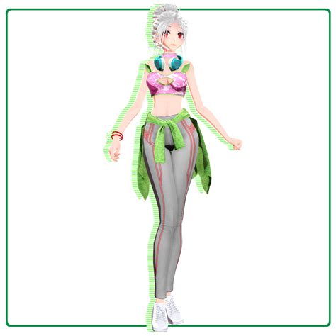 Mmd Tda Haku Sport Dl By Maneleriuwu On Deviantart