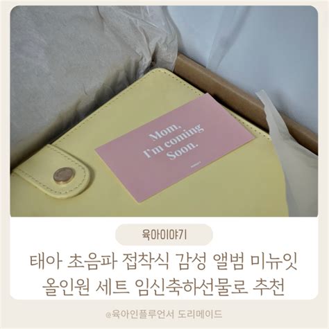 태아 아기 초음파 접착식 앨범 미뉴잇 임신축하선물 추천 네이버 블로그