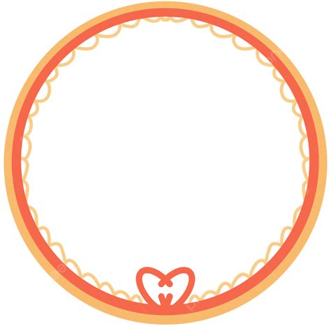Orange Circle Frame Png Image Avatar Frame Ui Orange Circle Avatar