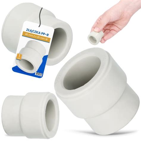 ZŁĄCZKA PP R 40x25 mm REDUKCJA ZGRZEWANA MUFA NYPEL ZŁĄCZE Łącznik Rur