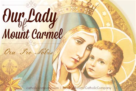 Saint July 16 Our Lady Of Mount Carmel Mountcarmel