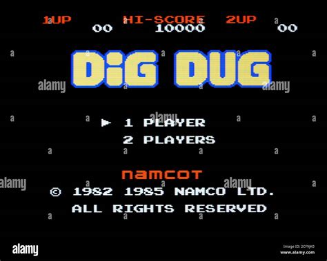 Dig Dug Nintendo Entertainment System Nes Videogame Editorial Use