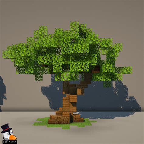 Minecraft Custom Oak Tree Minecraft Minecraft Tree Minecraft Blueprints