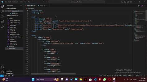 Bablu Bakti On Linkedin Task 1 Portfolio Website Using Css And Html