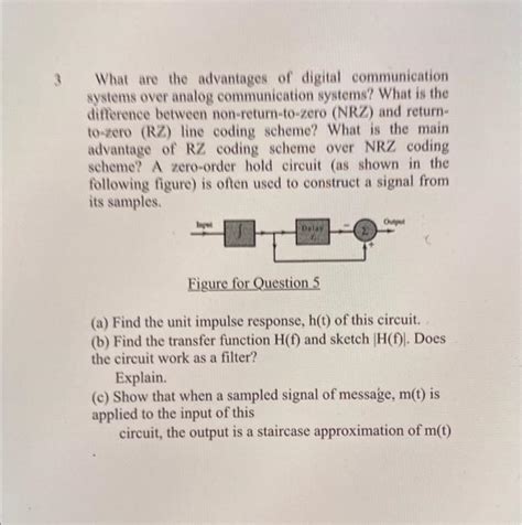 Solved What Are The Advantages Of Digital Communication