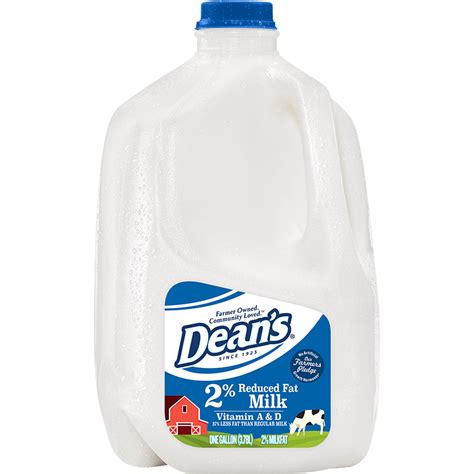 2 Reduced Fat Milk Plastic Gallon Deans® Dairy