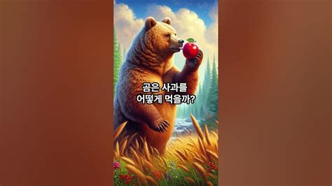 곰은 사과를 어떻게 먹을까 아재개그 난센스퀴즈 재미있는이야기 Youtube