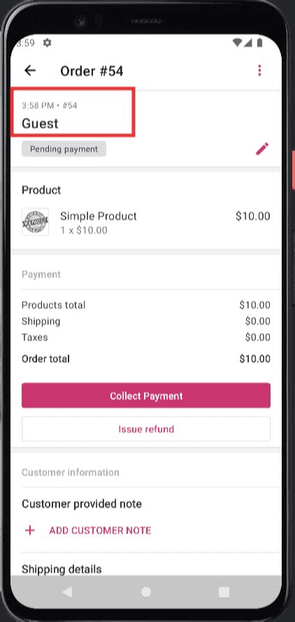 Order Details Display Date And Time In The Order Details Screen