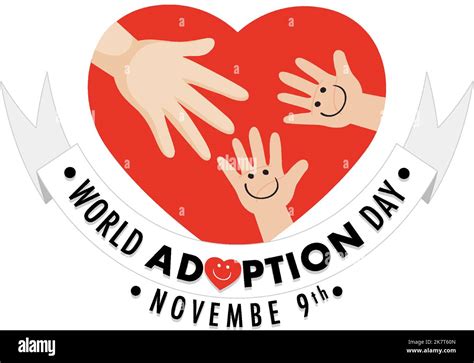 World Adoption Day Logo Design Illustration Stock Vector Image And Art