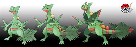 Pokemon Treecko Mega Evolution Pokemon Sceptile 3d Models To Print