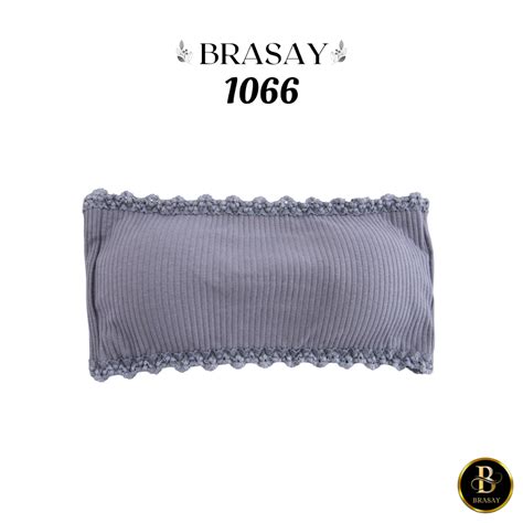 Jual Brasay Bra Crop Kemben Renda Model Busa Tanpa Tali Crop Top 1066