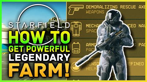 Starfield How To Get Powerful Early Legendary Gear Farm Location