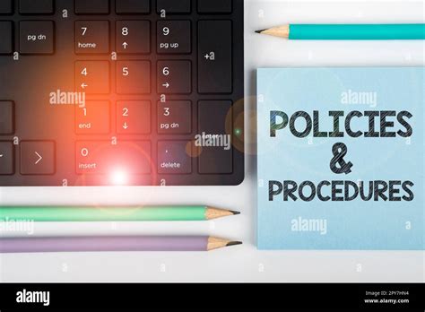 Text Caption Presenting Policies Procedures Business Approach List Of
