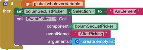 List Picker Auto Selection 2 By Timai2 Mit App Inventor Help Mit