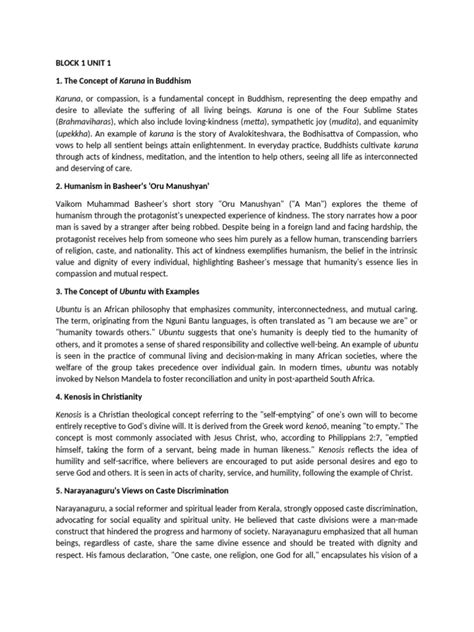 block 1 unit 1 asignment qanda pdf
