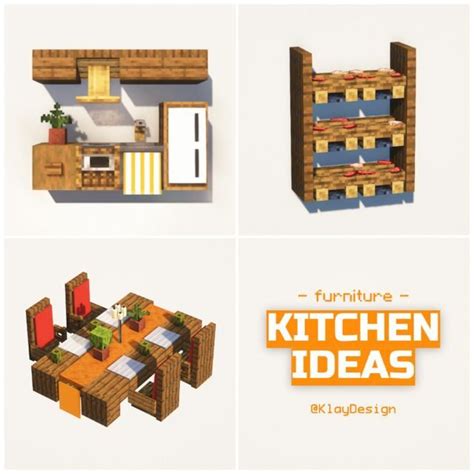 Klaydesign • Minecraft Builder On Instagram Kitchen Ideas 🧑‍🍳🍳 Hii