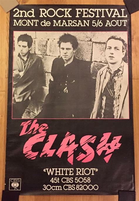The Clash Tour Posters Gig Posters Band Posters Concert Posters