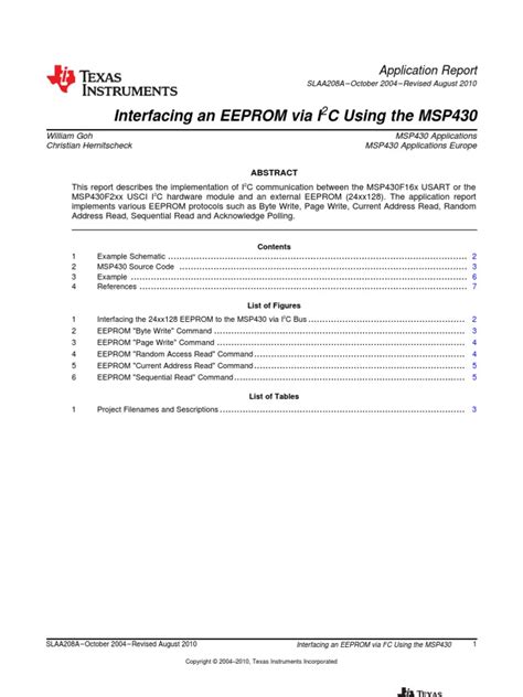i2c eeprom msp430 pdf transmission control protocol pointer