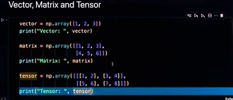 Difference Between Vector Matrix And Tensors In Deep Learning