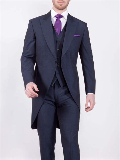 Torre Torre Mens Navy Mohair Tailcoat Menswearr