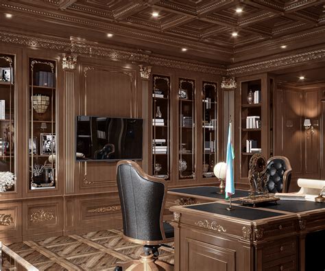 Classical Cabinet Work Room Office Behance