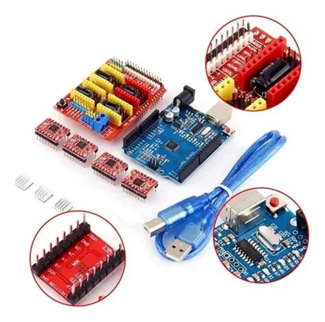Cnc Shield Cnc V Drivers A Tarjeta De Desarrollo Mercadolibre