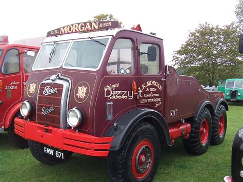 Foden 6 Wheeler Timber Tractor Greeting Cards By Dizzy T Redbubble