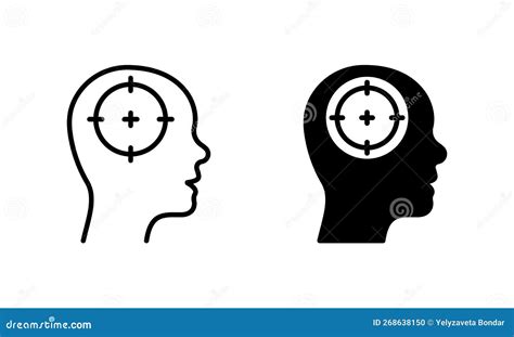 Cognitive Marketing Thin Line Icon Set Sensory Marketing Nlp