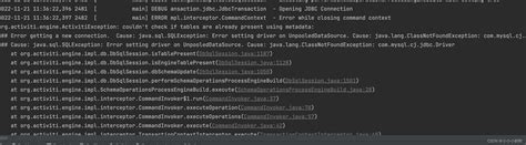 Error Setting Driver On Unpooleddatasource Cause Javalangclassnotfoundexception Commysql