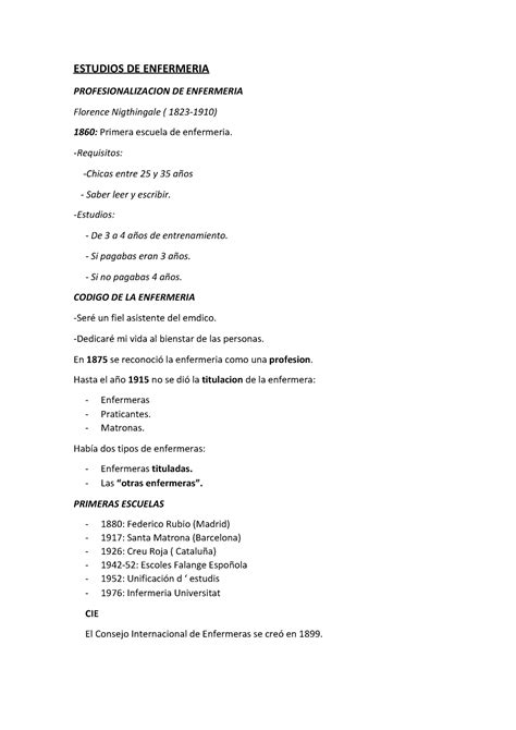 Bases Apuntes ESTUDIOS DE ENFERMERIA PROFESIONALIZACION DE ENFERMERIA Florence Nigthingale