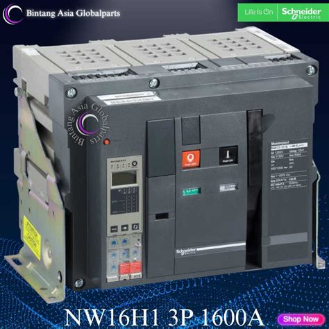 Jual Acb 3p 1600a Schneider Nw16h1 Fixed Original Acb 3 Phase 1600 Ampere 65ka Nw16 Acb