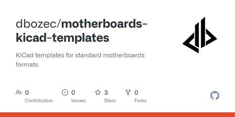 Github Dbozec Motherboards Kicad Templates Kicad Templates For