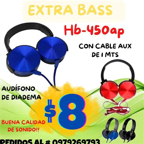 AudÍfonos Extra Bass Hb 450ap Mundo Tecnológico