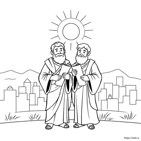 Paul Y Silas Para Colorear