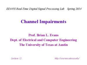 Line Noise Investigation L Outline Line Noise Investigation