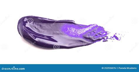 A Purple Paint Swatch On A White Background Stock Photo Image Of