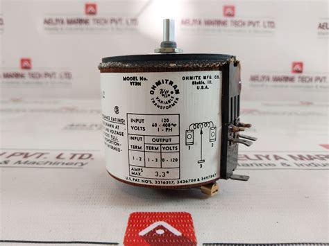 Ohmite Vt N Variable Transformer Aeliya Marine