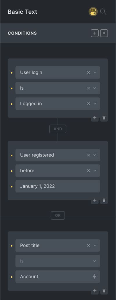 Element Conditions Bricks Academy