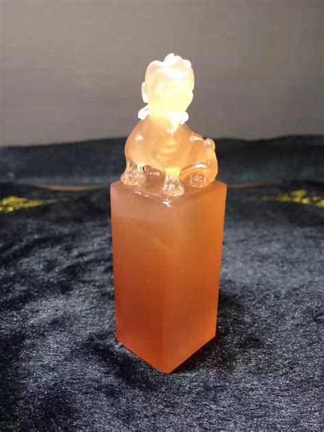 茶晶色澤的印尼金凍石印章古獸鈕 每日頭條