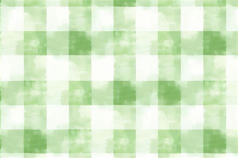 Gingham Green Backgrounds Pattern Ai Premium Photo Illustration