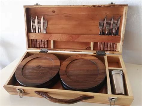 Set Asado Parrillero Estuche Tabla Cubiertos Vaso Asado En Venta En
